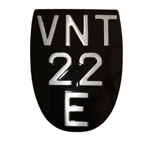 Classic motorbike plates | Scooterbox Classic Plates