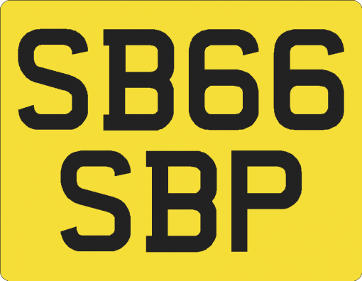 Black & Silver Pressed Metal Embossed 3 Row Bike Plate | Scooterbox ...